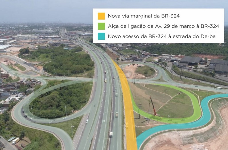 Após obras, nova ligação BR-324/Estrada do Derba é entregue | Portal Massa