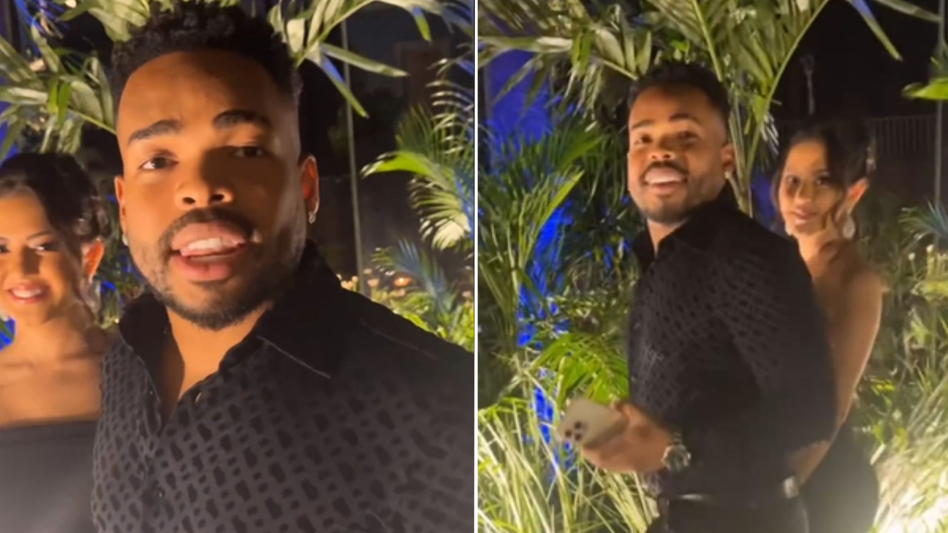 Cristian Bell chega acompanhado no aniversário de Kevi Jonny | Portal Massa